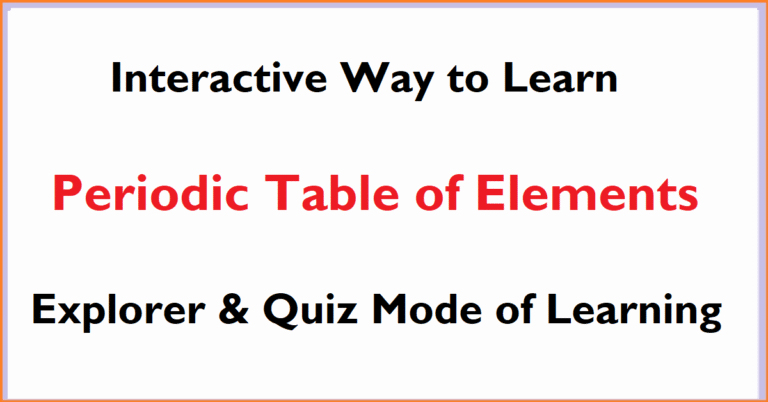 Periodic Table of Elements: Interactive Way to Learn